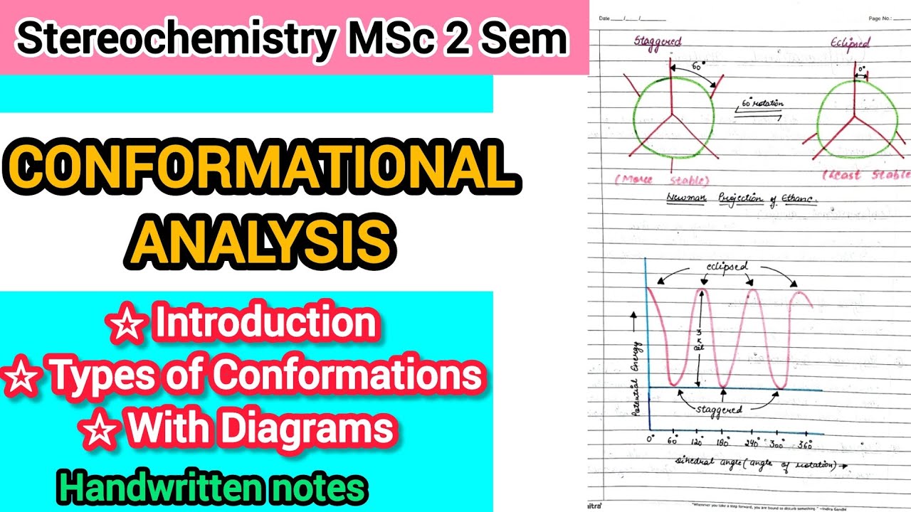 Conformational Analysis - Introduction, Types of Conformations,Diagrams ...