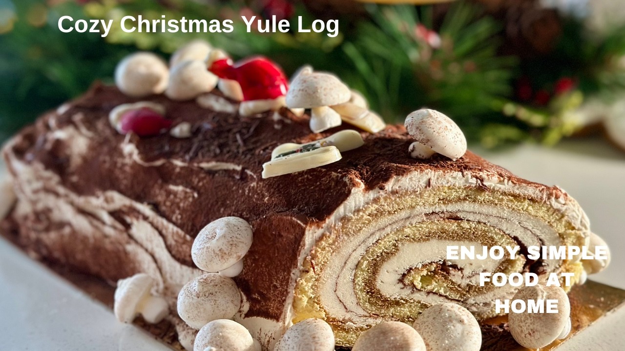 Yule-log Dessert Easy Recipe | Swiss Jelly Roll Recipe #cake # ...