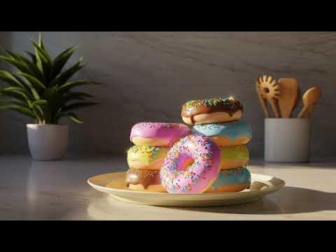 First Blender Render - Donuts on a plate - YouTube