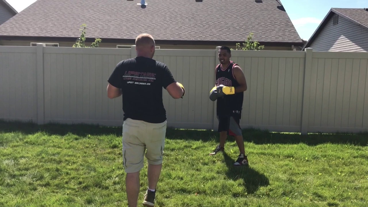 Backyard Boxing Match - YouTube