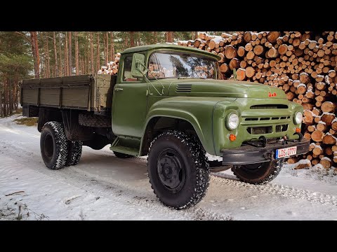 ZIL-130 (1964) - sowjetischer Militär Lkw - Winterausfahrt - ЗИЛ 130