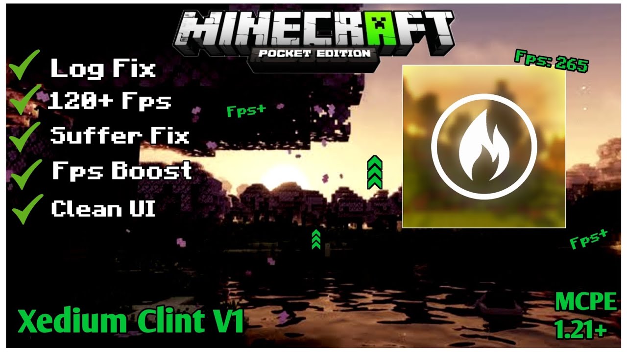 Xedium Clint For Minecraft pe🔥🚀 (Insane Fps+ Boost) - YouTube