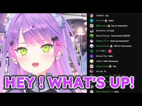 Towa's English summons the Overseas Bros again in her chat