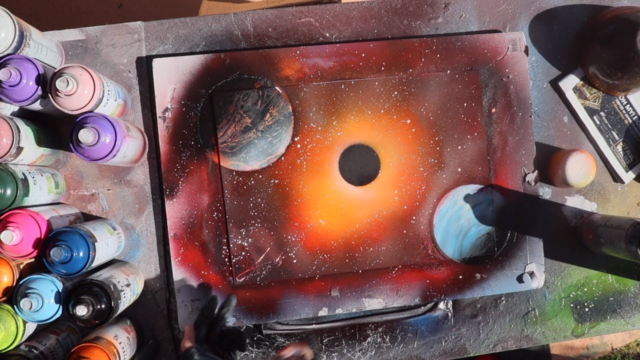 Doom By Black Hole - Spray Paint Art - YouTube