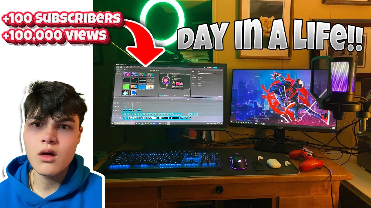 Day in a Life of a Youtuber!! Day in the life of a Highschool Youtuber ...