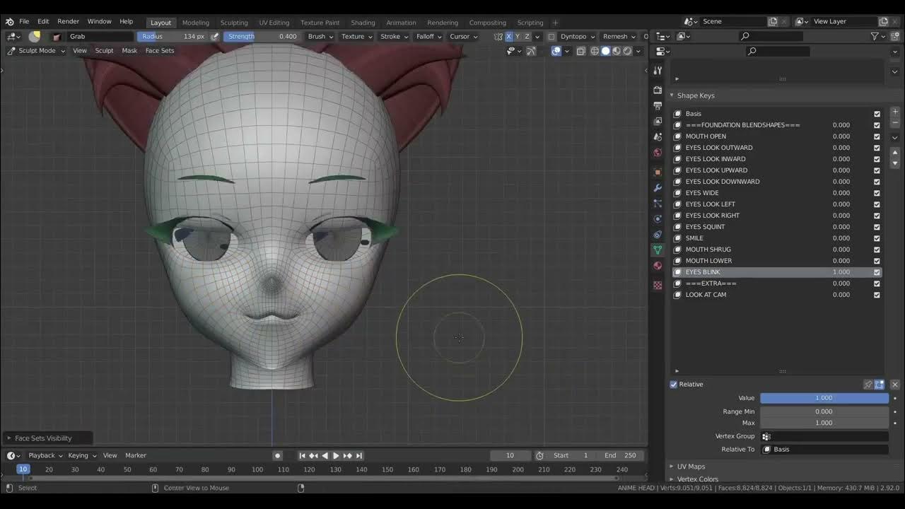 Make Face Shapekeys in Blender - YouTube