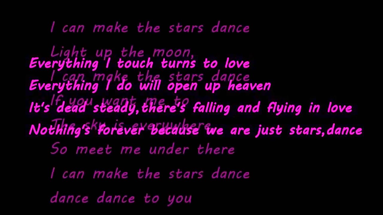 Selena Gomez-Stars Dance (lyrics) - YouTube