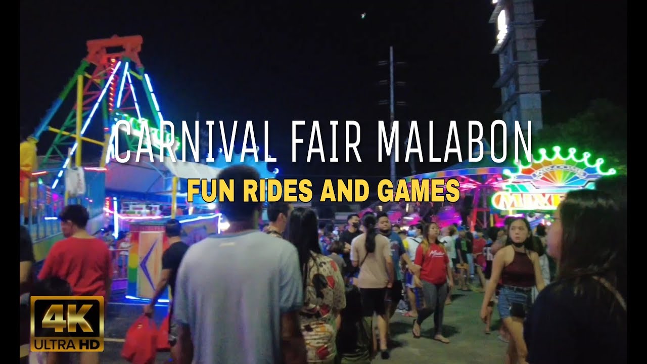 Christmas Carnival Fair in Malabon City Walk Tour |4K| Malabon City ...