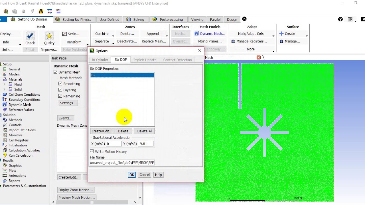 cfd on 2d turbine in ansys 18 1 - YouTube