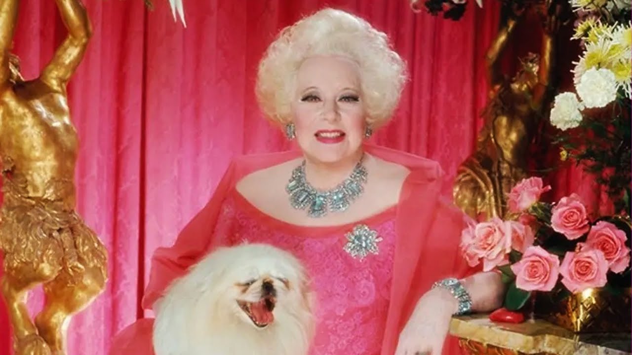 Dame Barbara Cartland 'Lip Syncs' to one of her own songs - YouTube