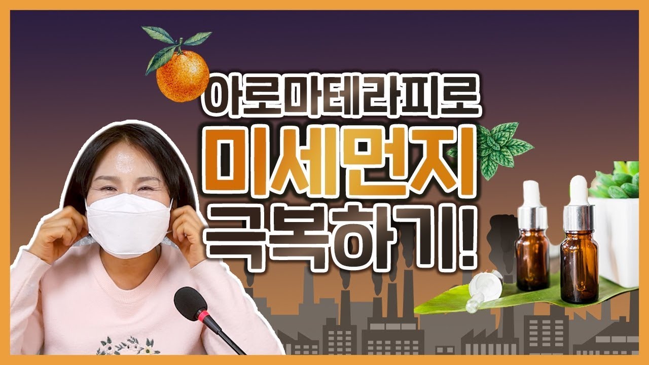 겨울까지 쫓아온 미세먼지... 아로마트리와 같이 극복해요! | Aromatree 아로마테라피 유영설 - YouTube