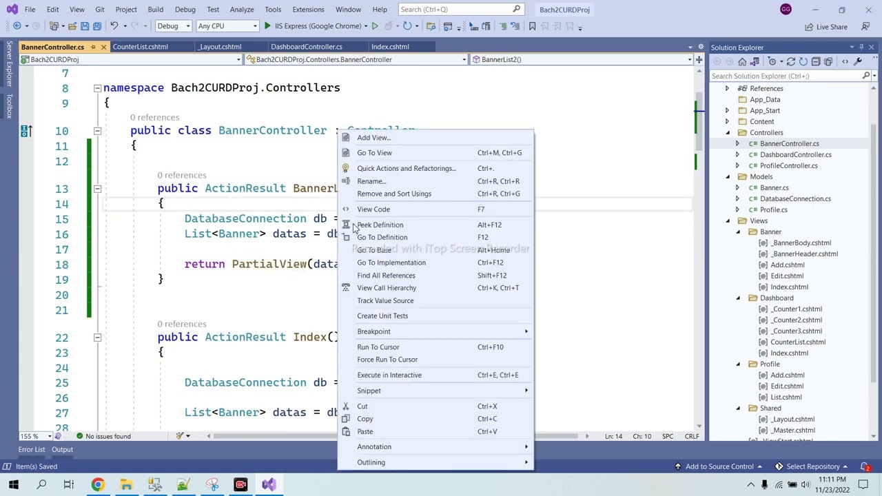 C# MVC Partial With HTML Action - YouTube
