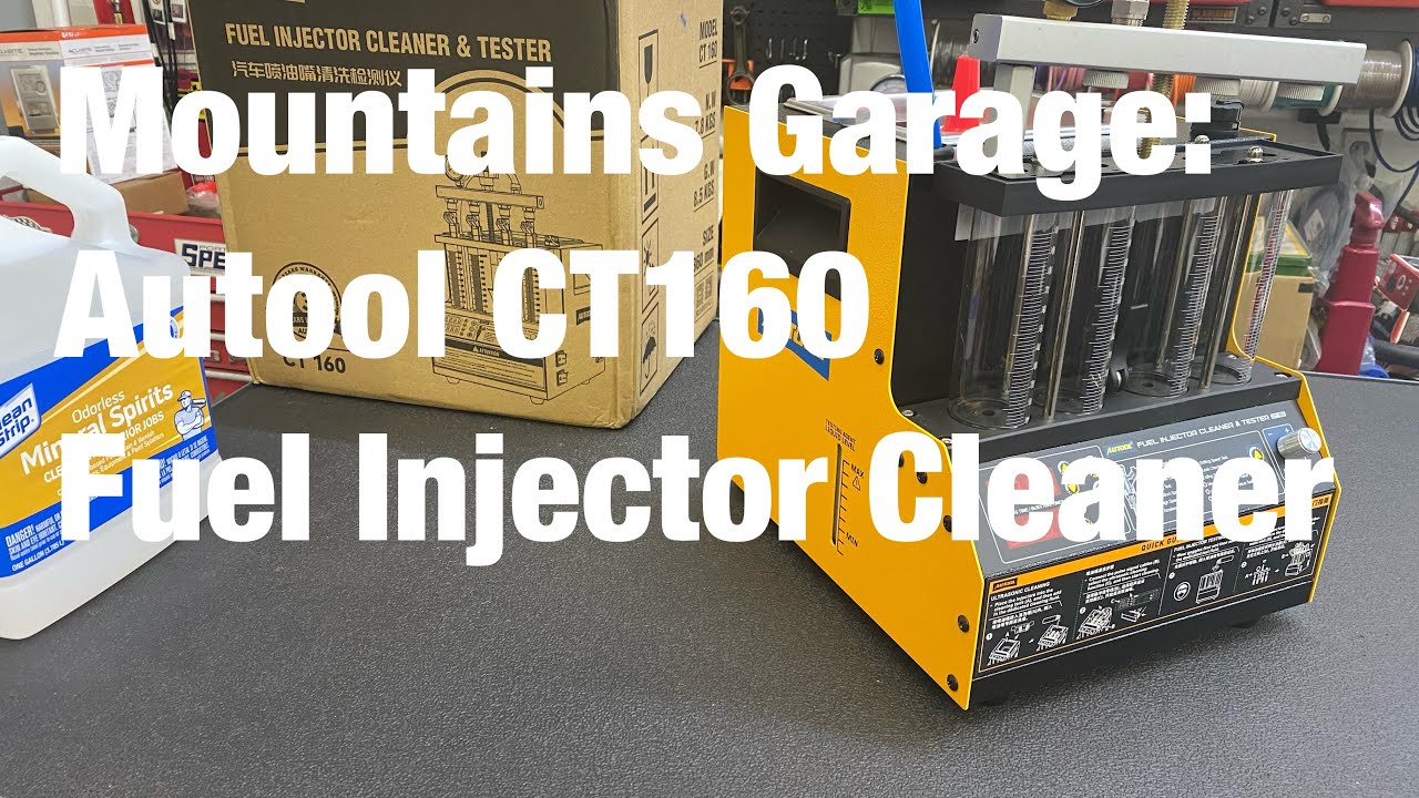 Mountains Garage: Autool CT160 Fuel Injector Cleaning Machine - YouTube
