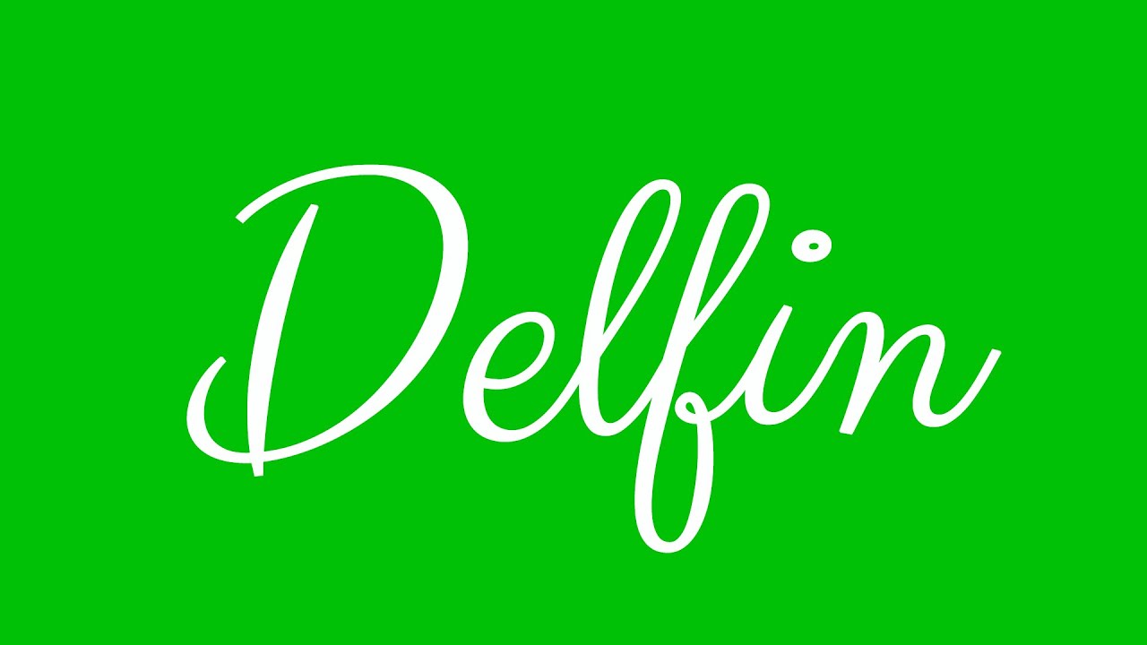 Learn how to Write the Name Delfin Signature Style in Cursive Writing ...