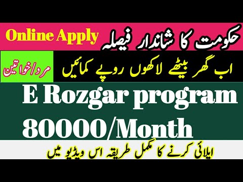 How to make money online | How to apply in e rozgar program | e rozgar ...