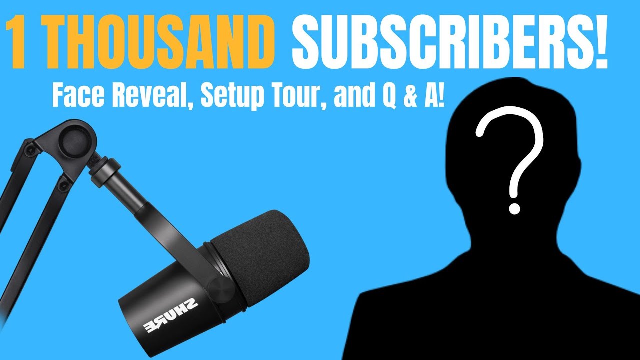 RDUB'S 1000 SUBSCRIBER FACE REVEAL, SETUP TOUR, AND Q & A!!!!! - YouTube