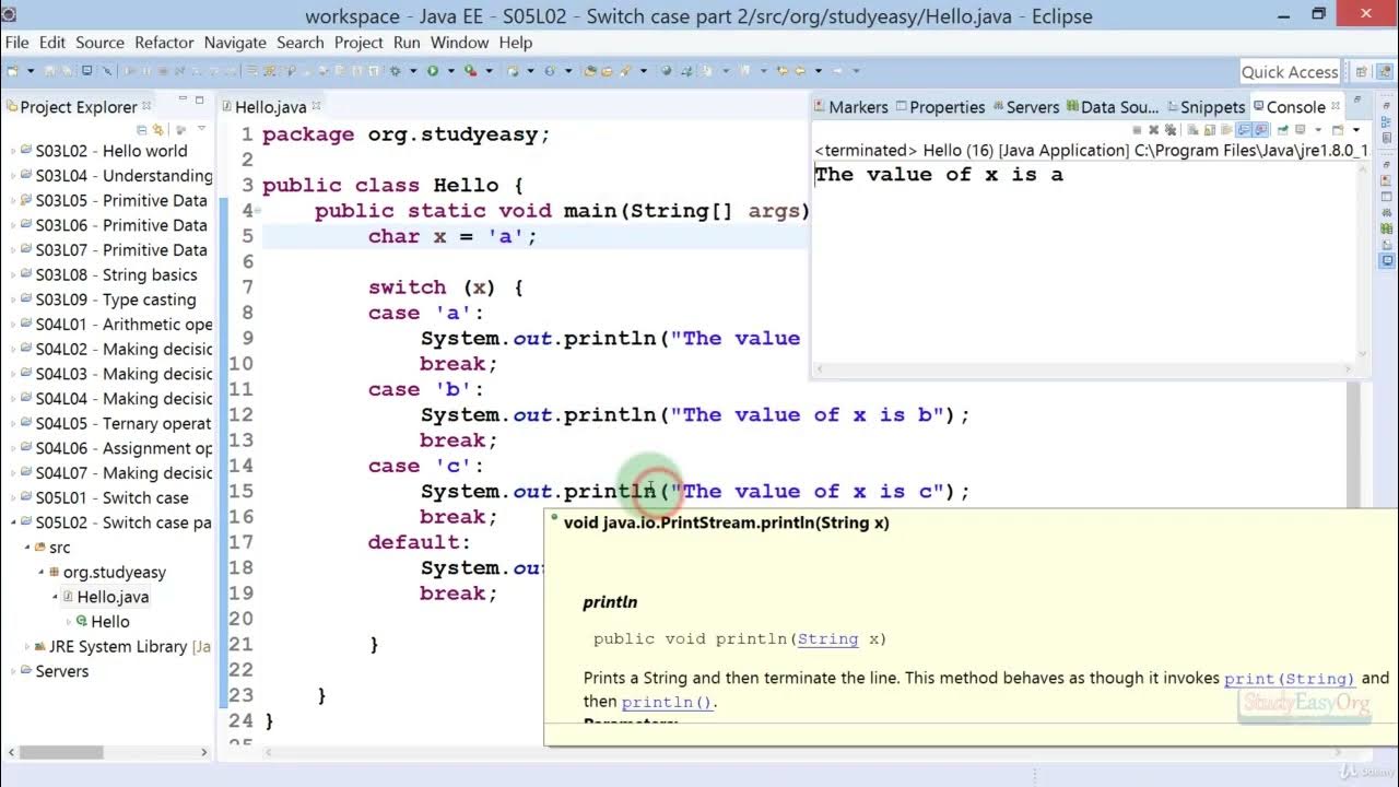 036 Switch case - Part 2 ( Please SUBSCRIBE Our Channel ) - YouTube