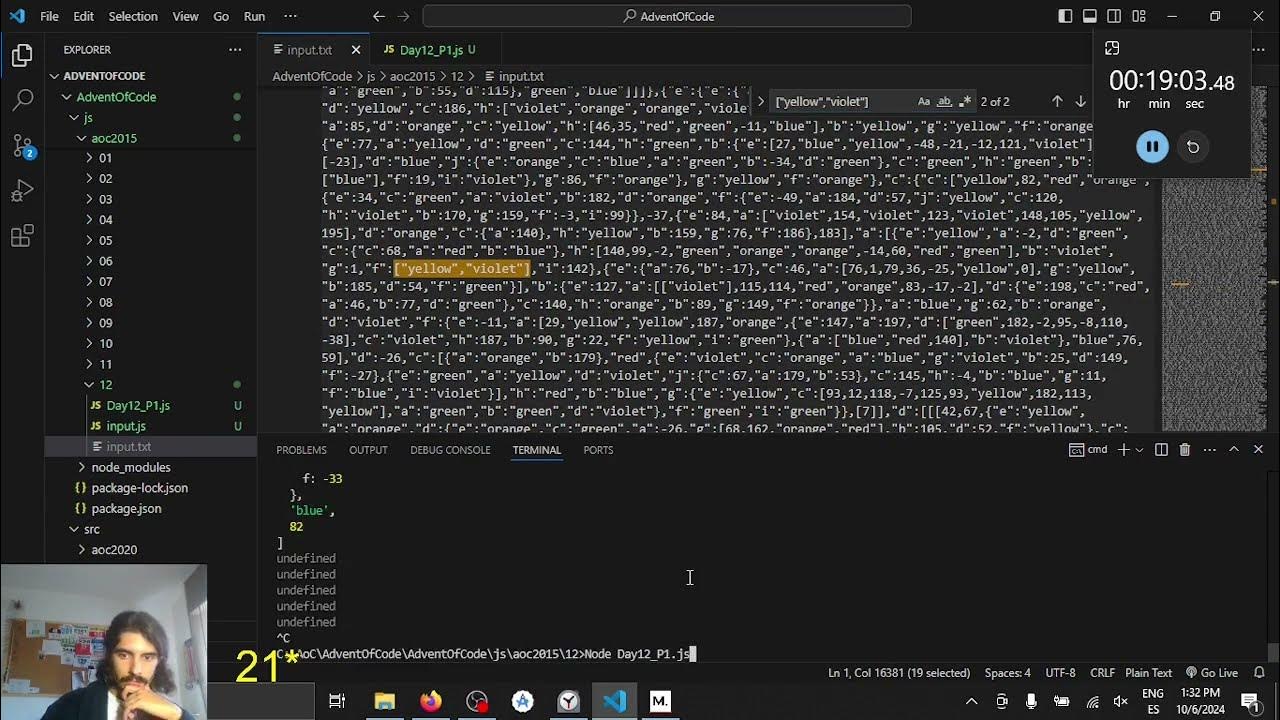 Aprendiendo Javascript con Advent of Code: EP23 JSON EN JAVASCRIPT - YouTube