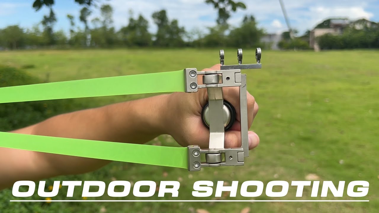 360 degree rotation slingshot.Clay ammo target shooting#slingshot - YouTube
