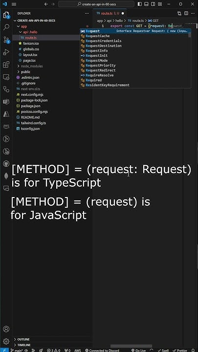 Create an API in next.js in UNDER 2 MINUTES! #webdevelopment #reactjs # ...