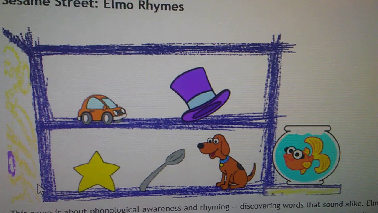 Sesame Street Elmo Rhymes Game - YouTube