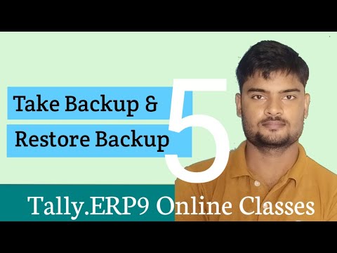 How to Take Backup of Data in Tally ERP9 & Restore Backup Data in Tally ERP9 | TallyERP9 -(Day ...