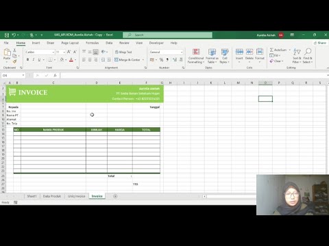 Tutorial Membuat Faktur Penjualan/Pembelian (INVOICE) di Excel secara ...
