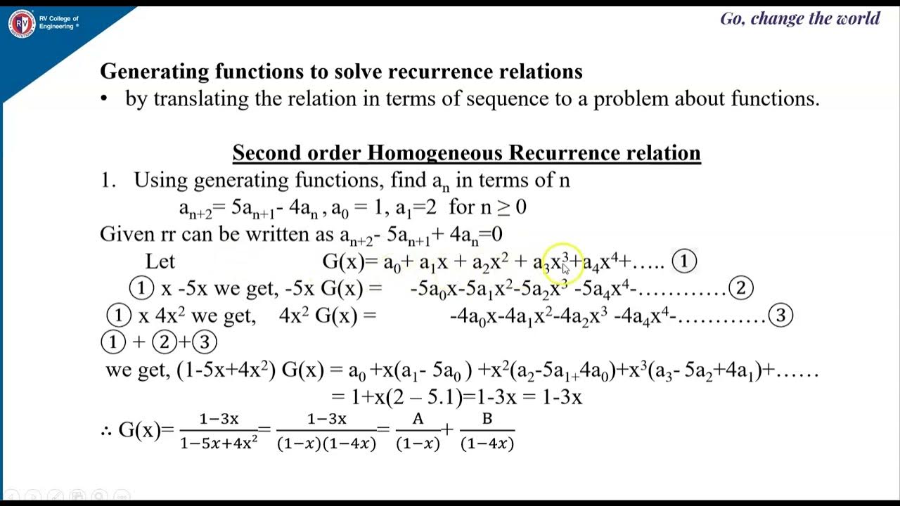 DMS unit-1 Generating function-2 - YouTube