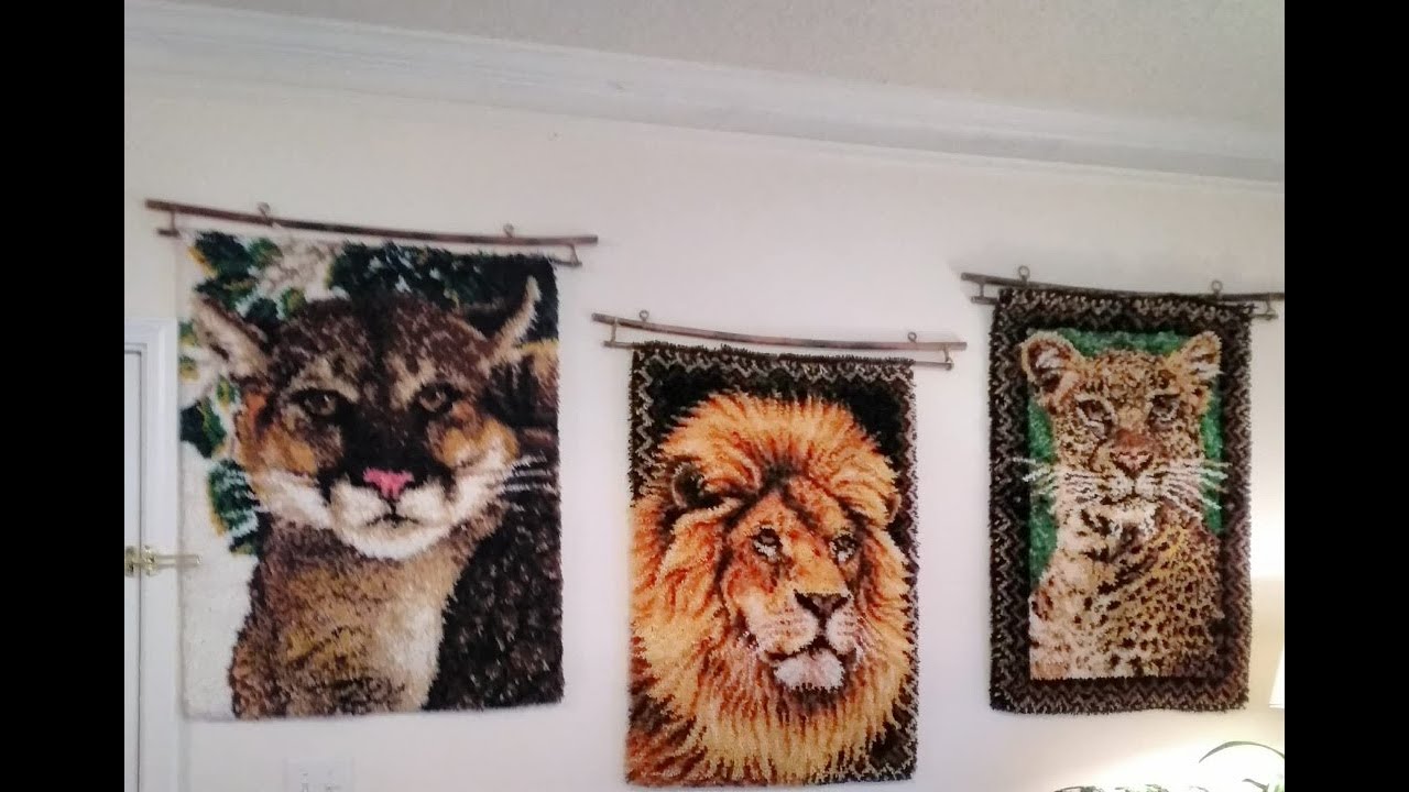 Wonderart Lion Latch Hook Kit, 27" X 40" Amazon Review - YouTube