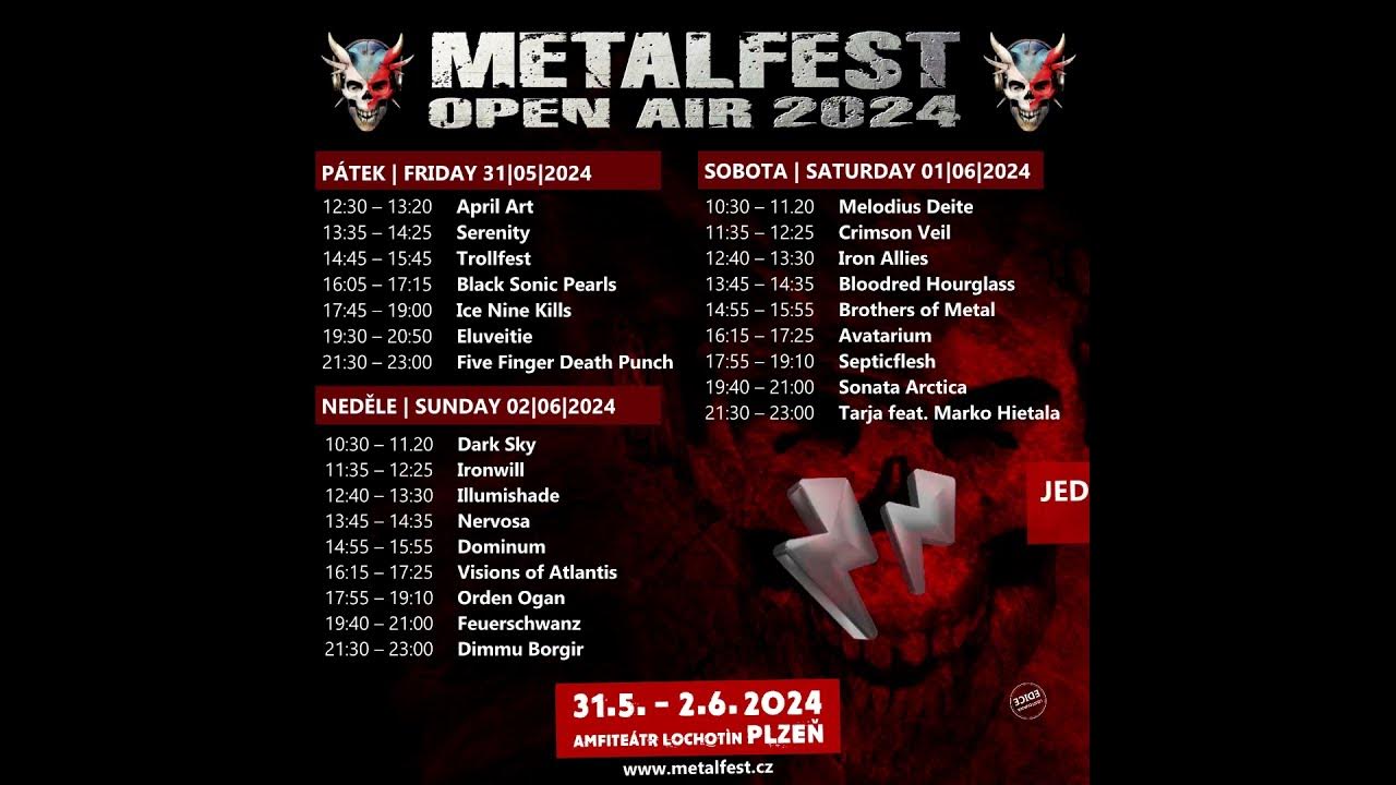 Metalfest Open Air 2024, PLZEŇ - jednodenní vstupenky v prodeji! - YouTube