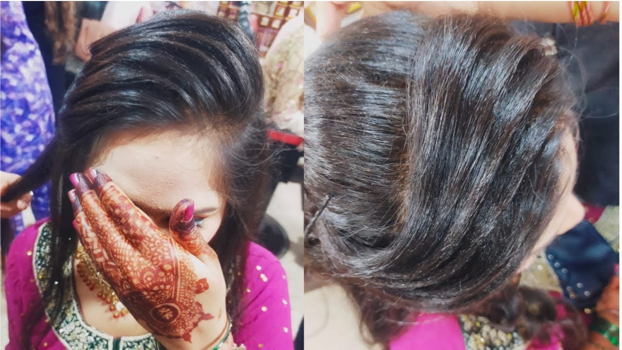 Front Puff Hairstyle ! Front Hairstyle For Wedding ! Perfect Wedding ...