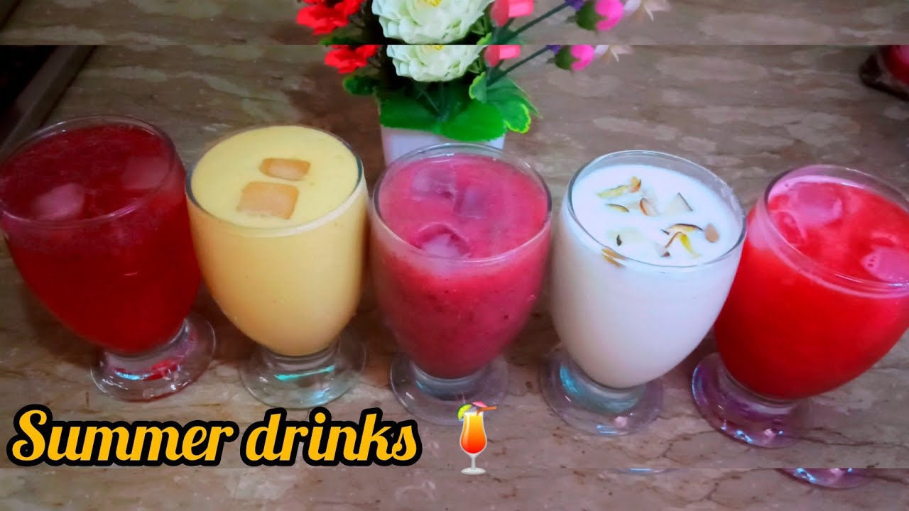5 refreshing sumer drink recipe by #beekafatimawithmom - YouTube