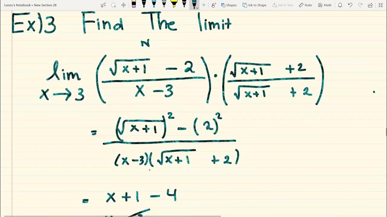 Calculus 1 Intro To Limits - YouTube