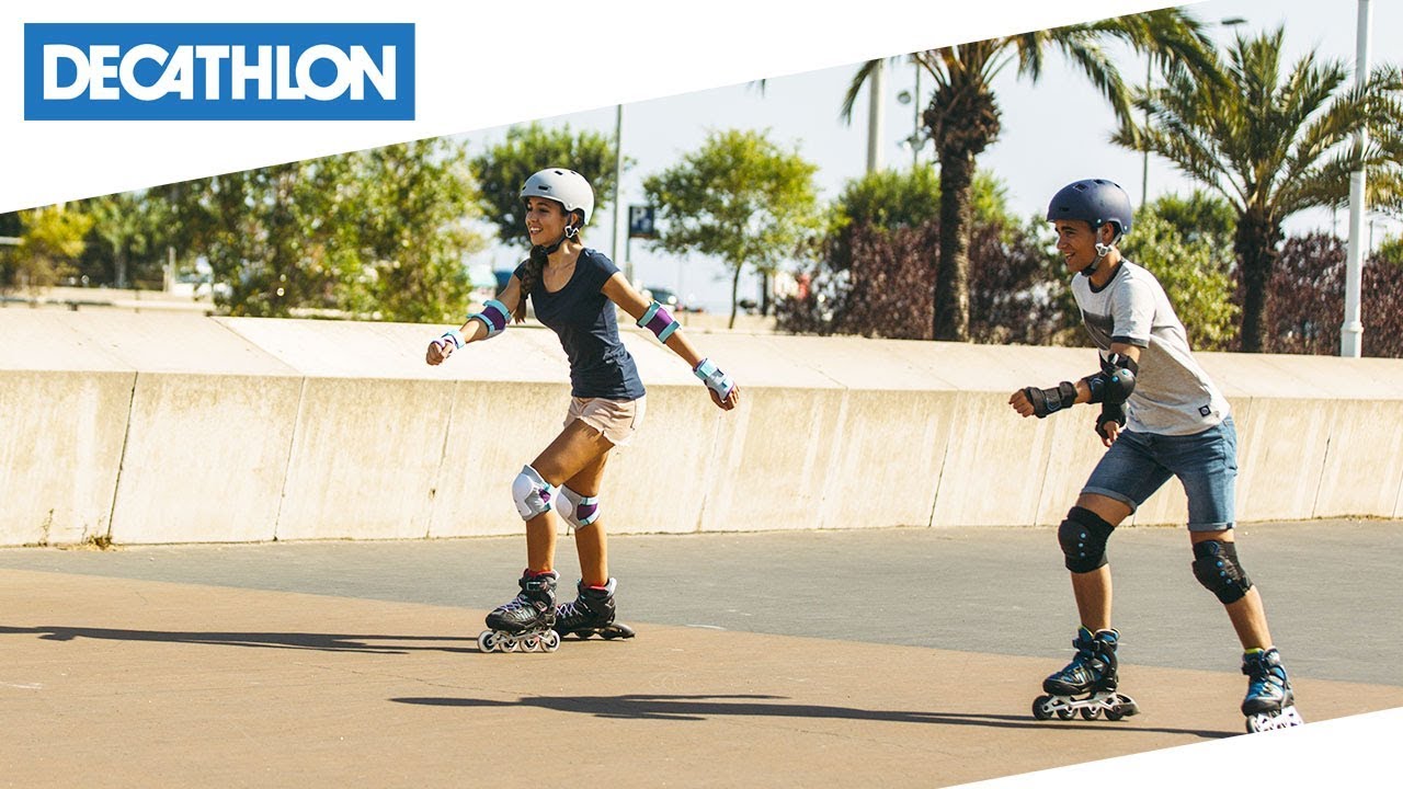 Pattini in linea FIT 5 JR Oxelo | Decathlon Italia - YouTube