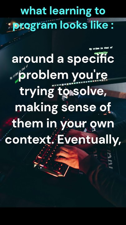 what learning to program looks like #programming #coding #learntocode2024 - YouTube