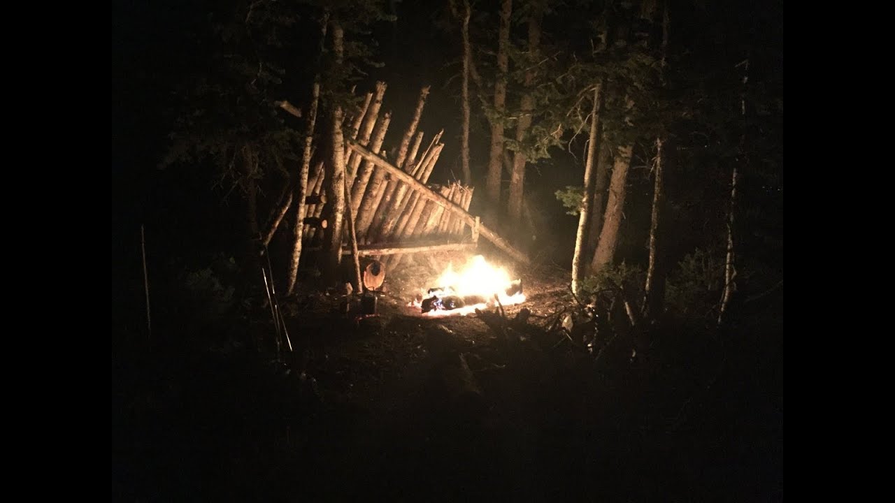 Lean To with Log Thermal Wall How to build - YouTube