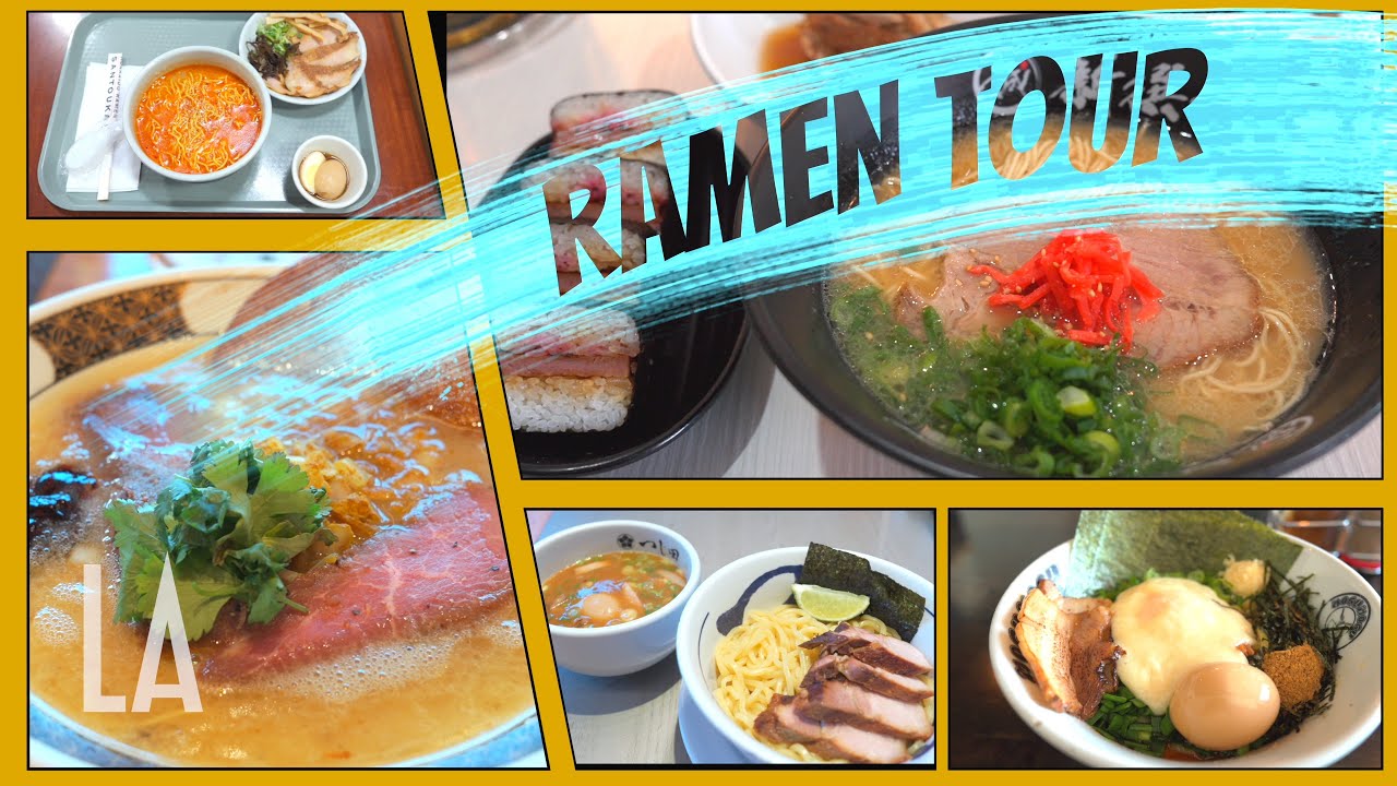 LA Ramen Tour: Exploring the BEST 5 Ramen Shops in Los Angeles - YouTube