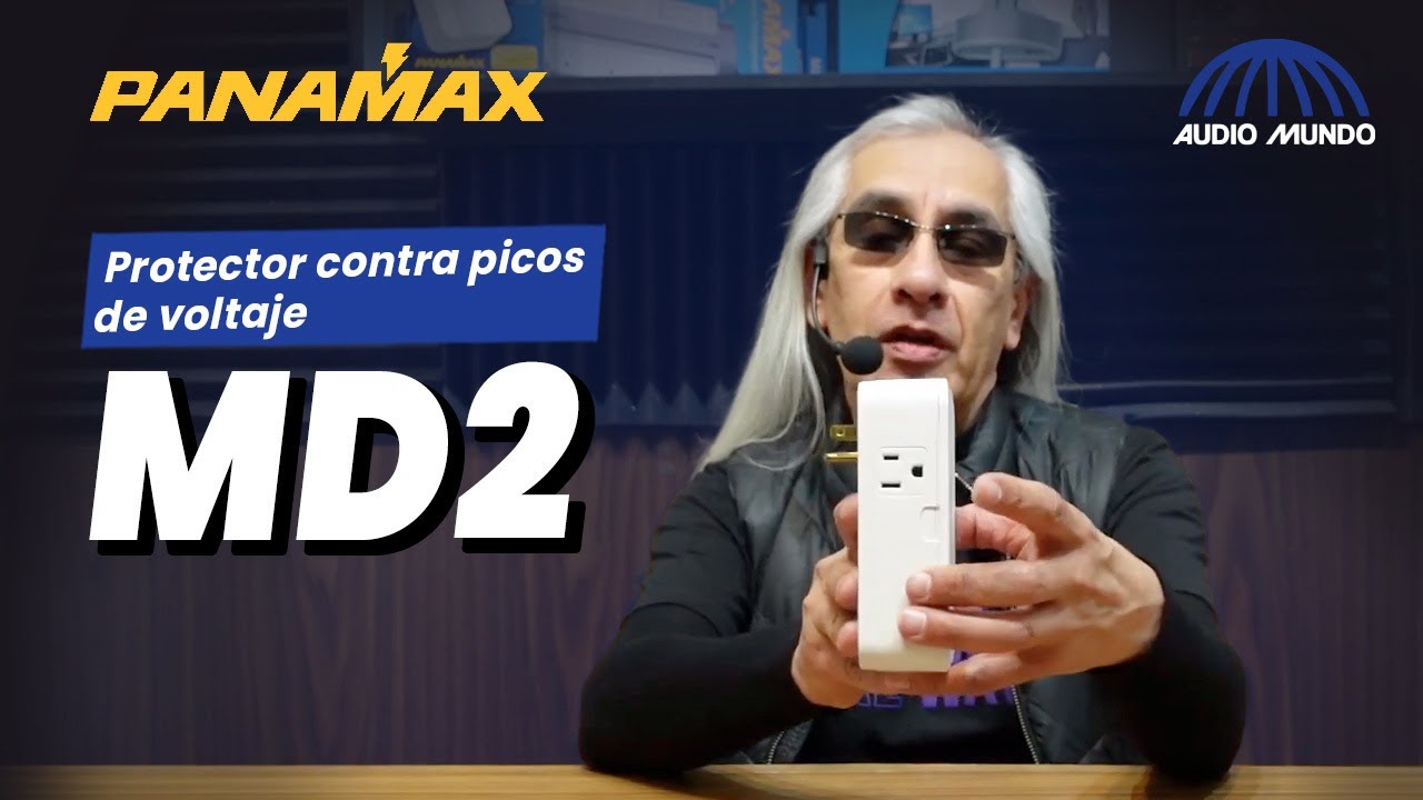 Protector contra picos de voltaje marca Panamax modelo MD2 - YouTube