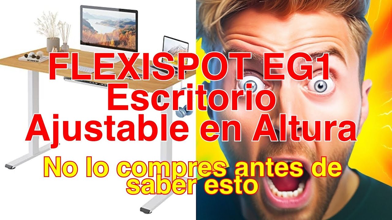 ¡Transforma tu espacio de trabajo! FLEXISPOT EG1: El escritorio eléctrico ajustable - YouTube