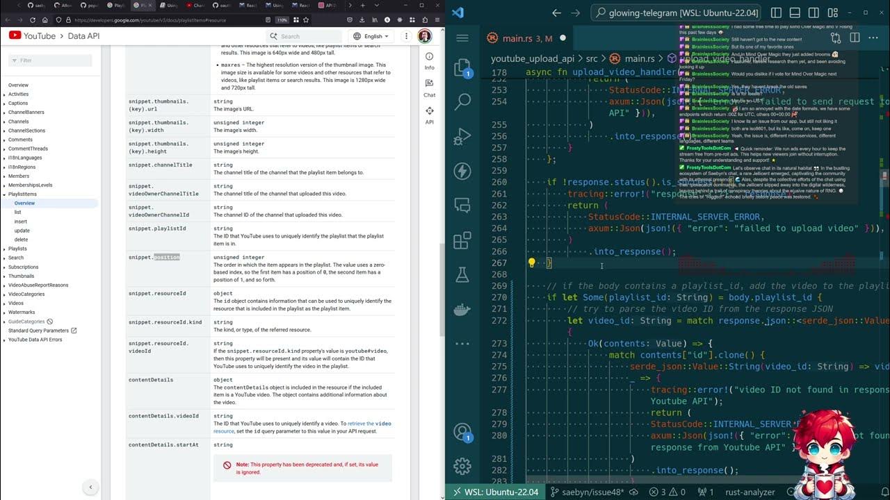 Rust APIs + React-Admin | Glowing-Telegram Project | Chill Sunday Morning Coding - Episode 76 ...
