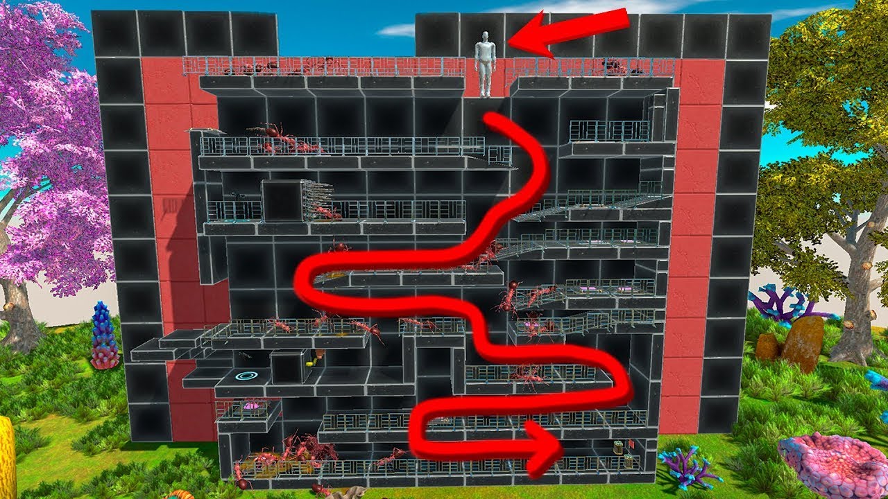 🔥FPS EXTREME DEATH RUN IN ANT FARM TO GET A CROWN - Animal Revolt ...