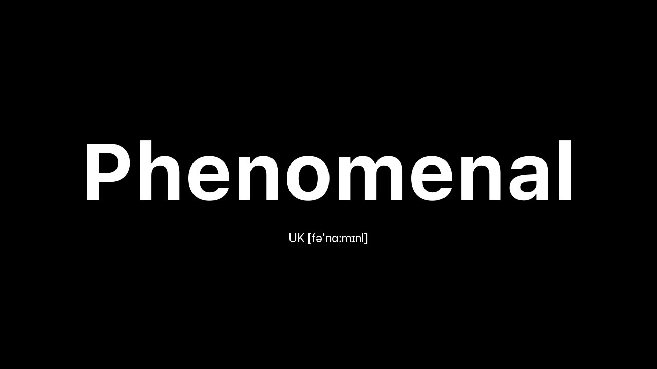 How to Pronounce Phenomenal: 🇺🇸 American English vs. 🇬🇧 British English ...