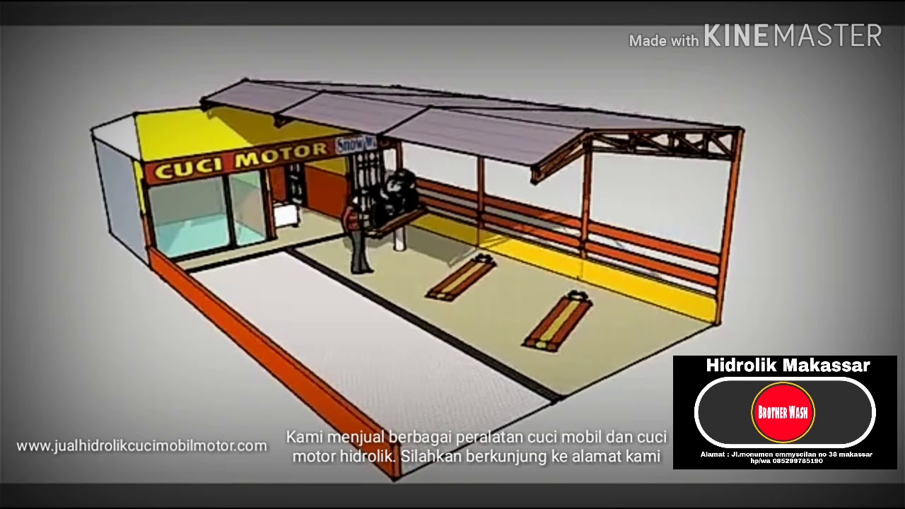 CUCI MOTOR HIDROLIK Design 3D - YouTube