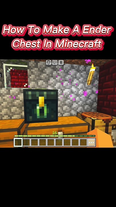 Minecraft Beginner's Tutorial : How to Make a Ender Chest in Minecraft ...