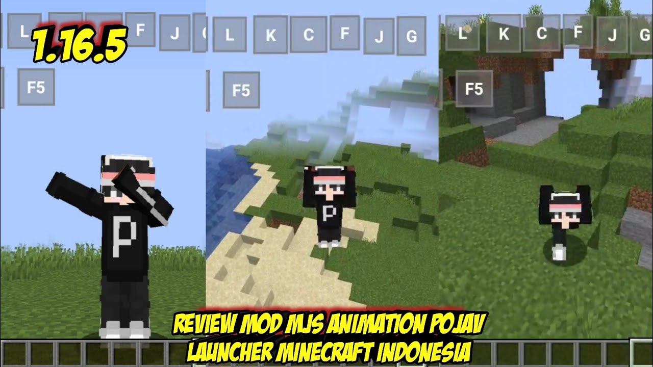 Review Mod MJS Animation Pojav Launcher Minecraft indonesia - YouTube