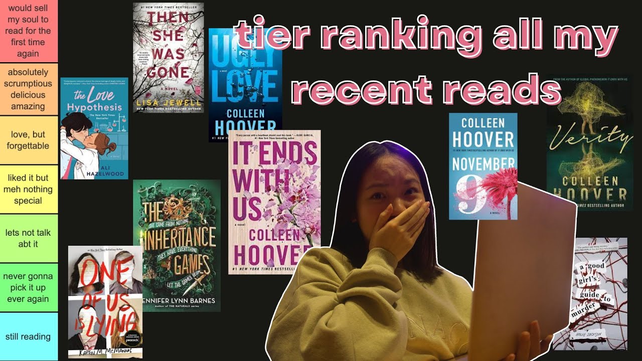Tier Ranking All My Recent Reads Booktok Colleen Hoover Thrillers tier-ranking-all-my-recent-reads-booktok-colleen-hoover-thrillers