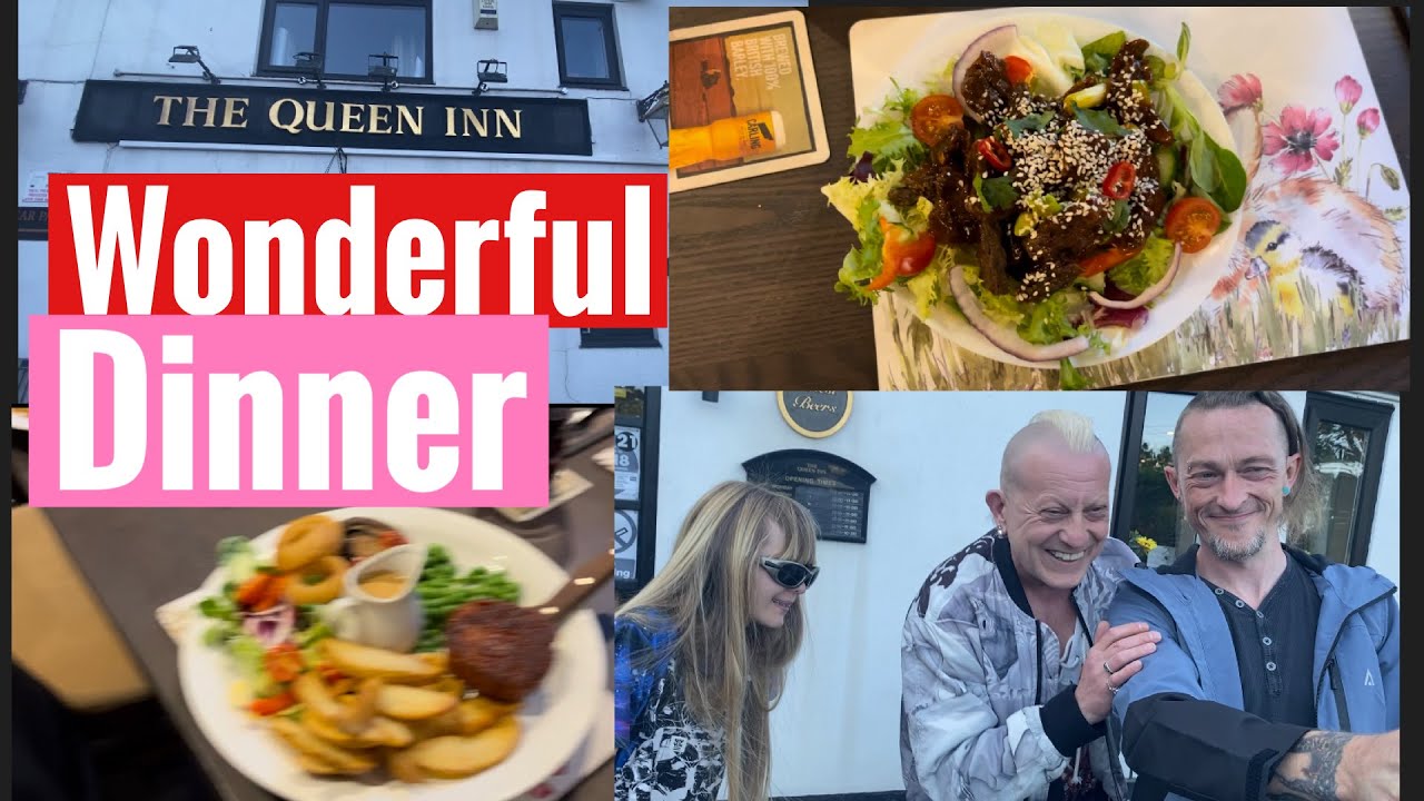 Wonderful Dinner at The Queen Inn Cwmbran, Them There Vegan Folk with ...