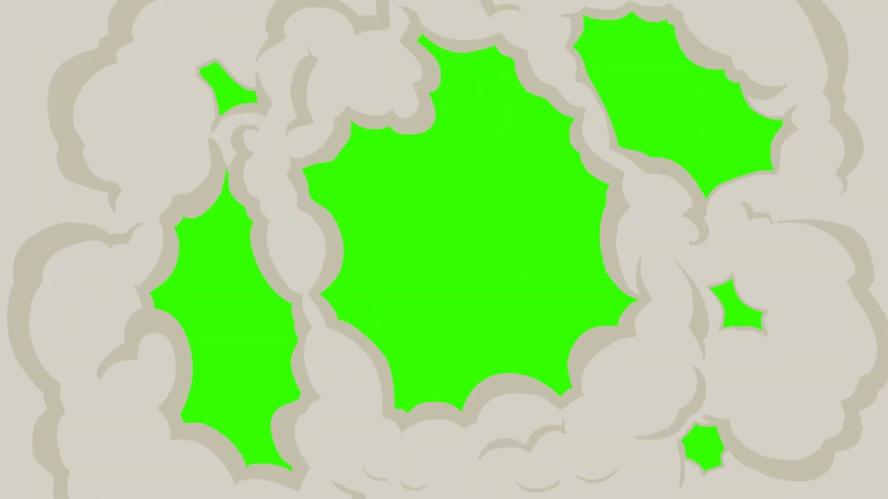 Smoke Full screen || Smoke Effect Animation || 2d Animation Green ...