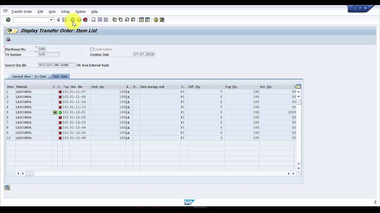 How To Confirm Multiple Line Items In A Transfer Order LT12 SAP WM How To Confirm Multiple Line Items In A Transfer Order LT12 SAP WM
