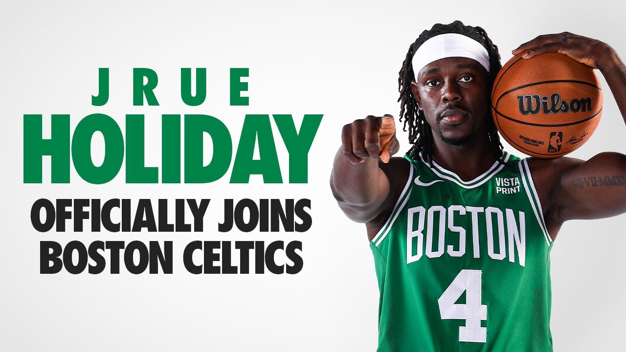 Celtics Guard Jrue Holiday discusses his trade to Boston - YouTube